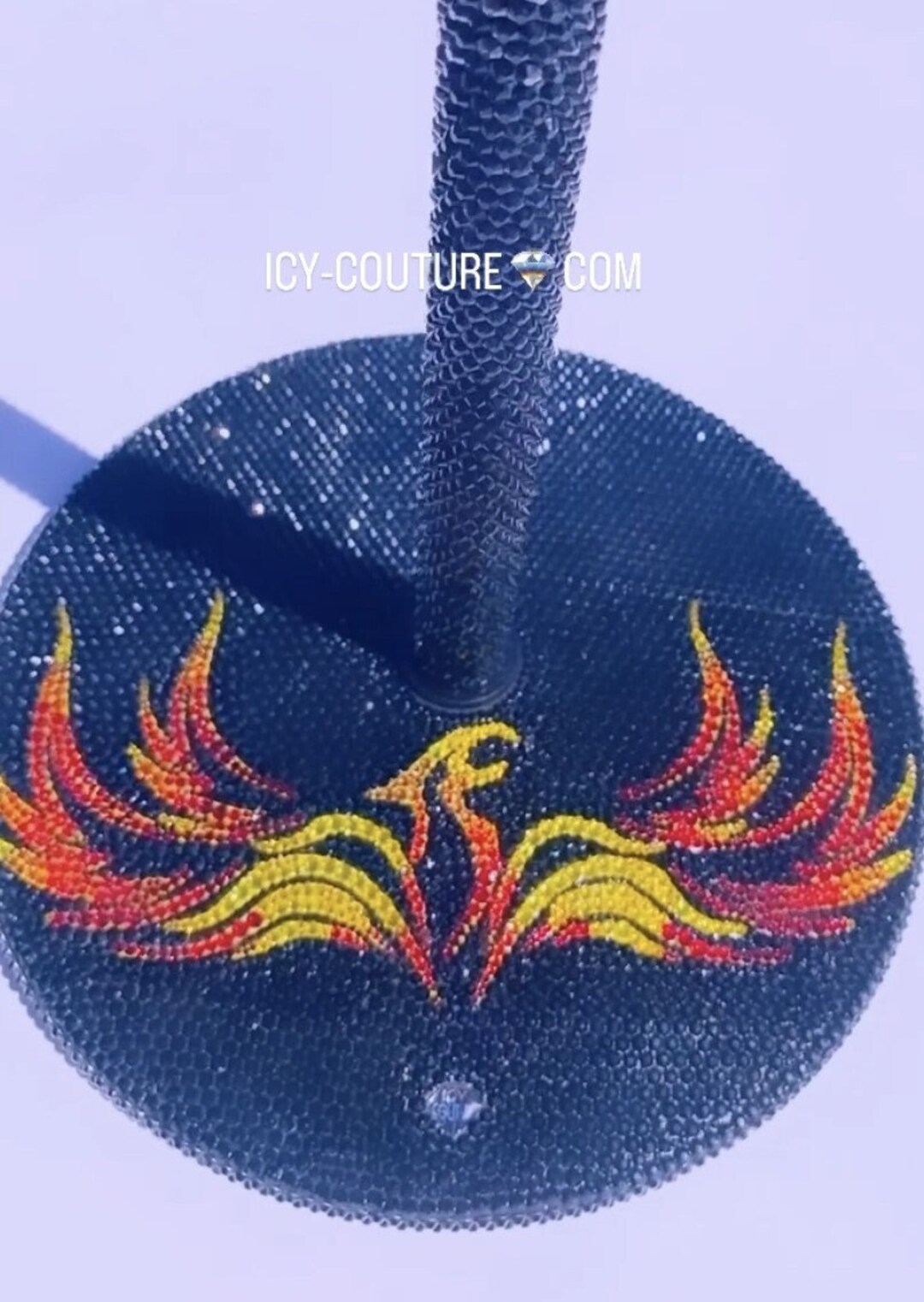 Custom Logo Mic Stand Crystallized With Swarovski Crystals or Glass ...