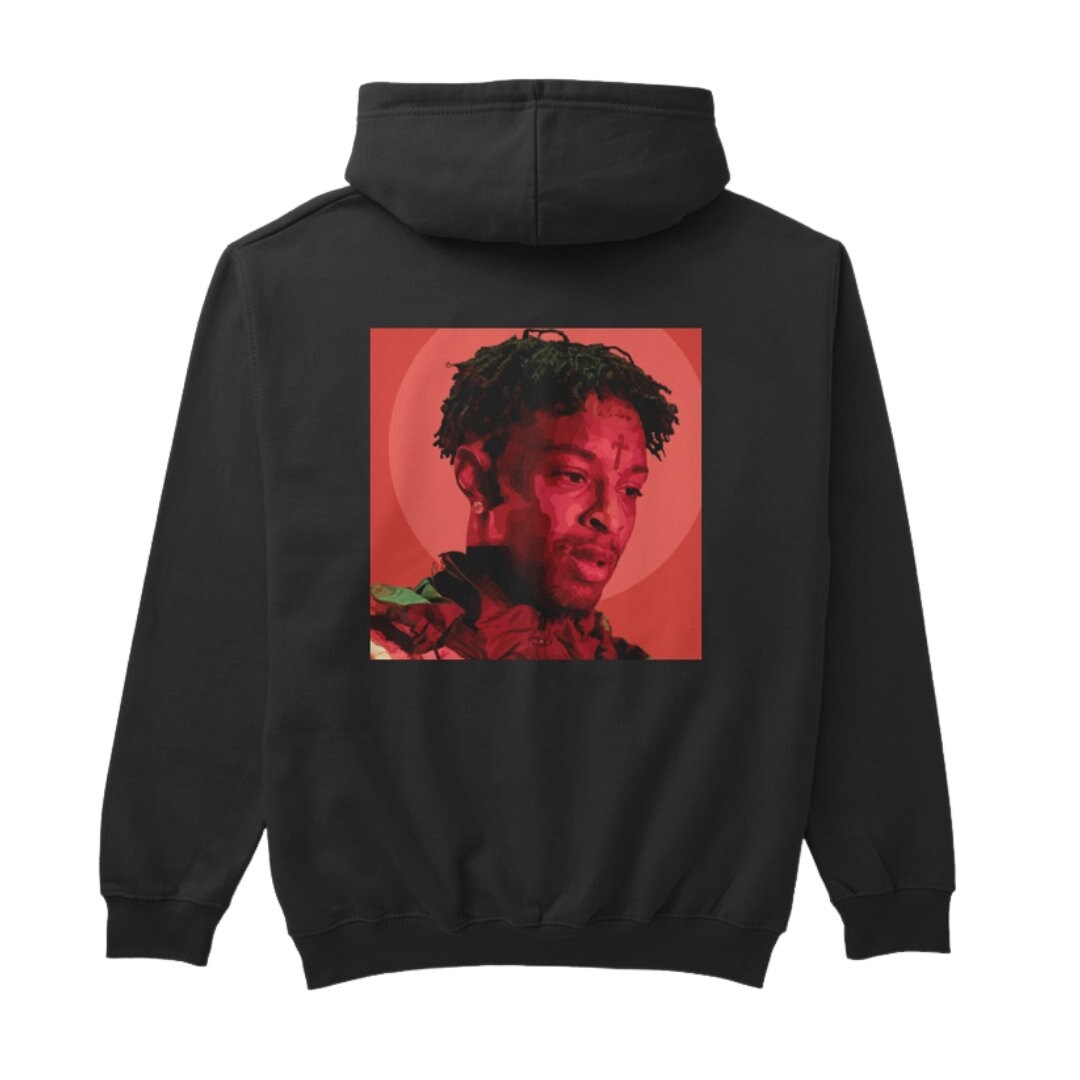 21 Savage Hoodie, Custom Album Artwork, Rap Merch T-shirt - Etsy