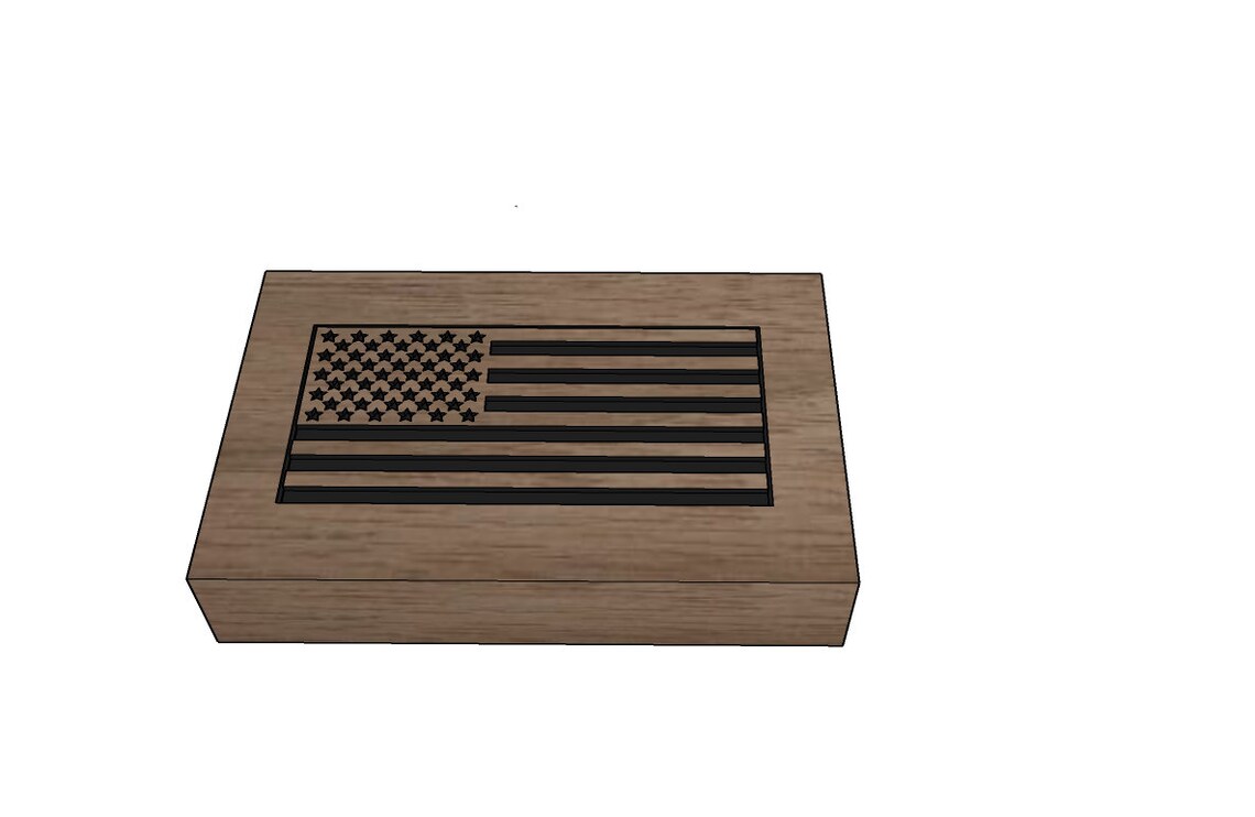 Flag Design, Optimized for Small Carves - CNC Design (vcarve, SVG, DXF ...