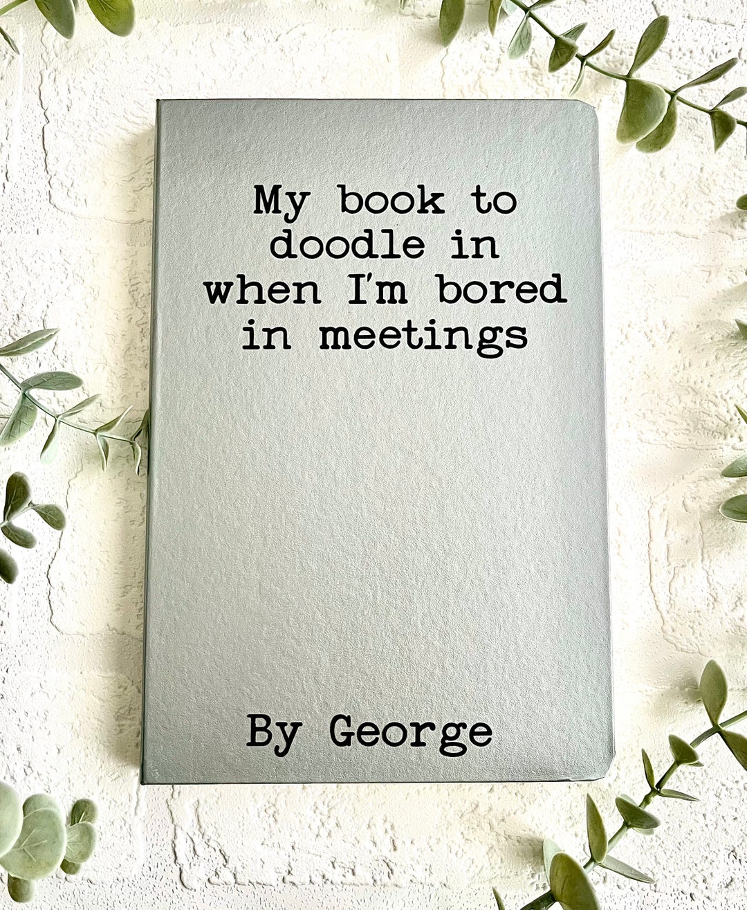 Personalised Grey Funny Quirky Rude Notebook/present/new Job/friend ...