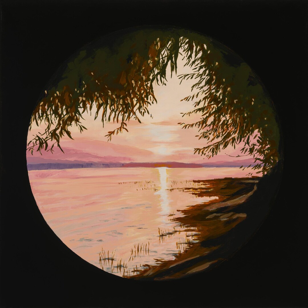 A Day Passed | Archival Print of Original Landscape Painting of a ...
