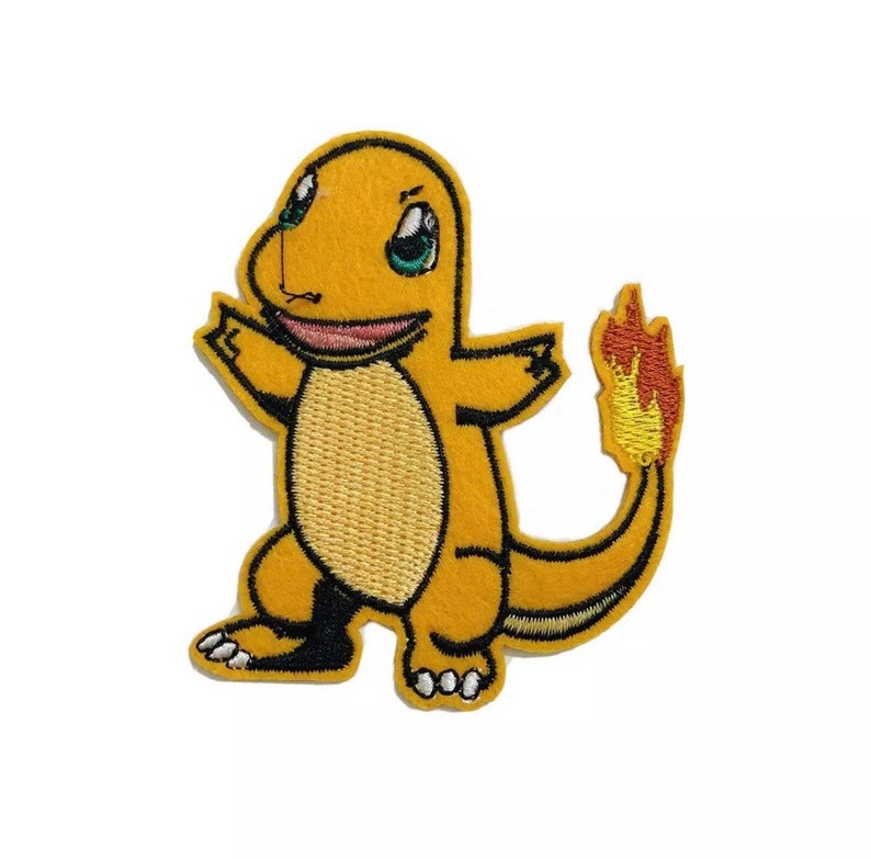 Charmander Embroidered Iron on Patch - Etsy
