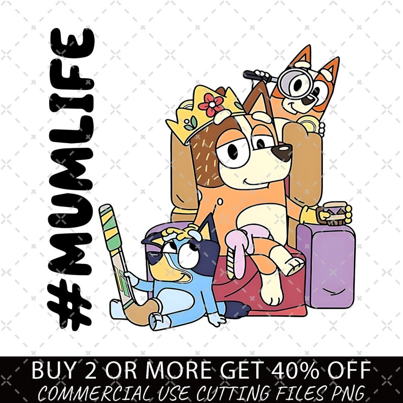 Bluey Mom PNG, Bluey Family Png, Bluey PNG, Bluey Mum PNG, Bluey ...