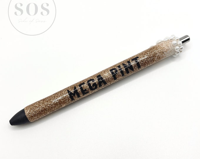 Mega Pint Beer Pen | Hearsay Brewing Co Pen | Gold Glitter | Papermate ...