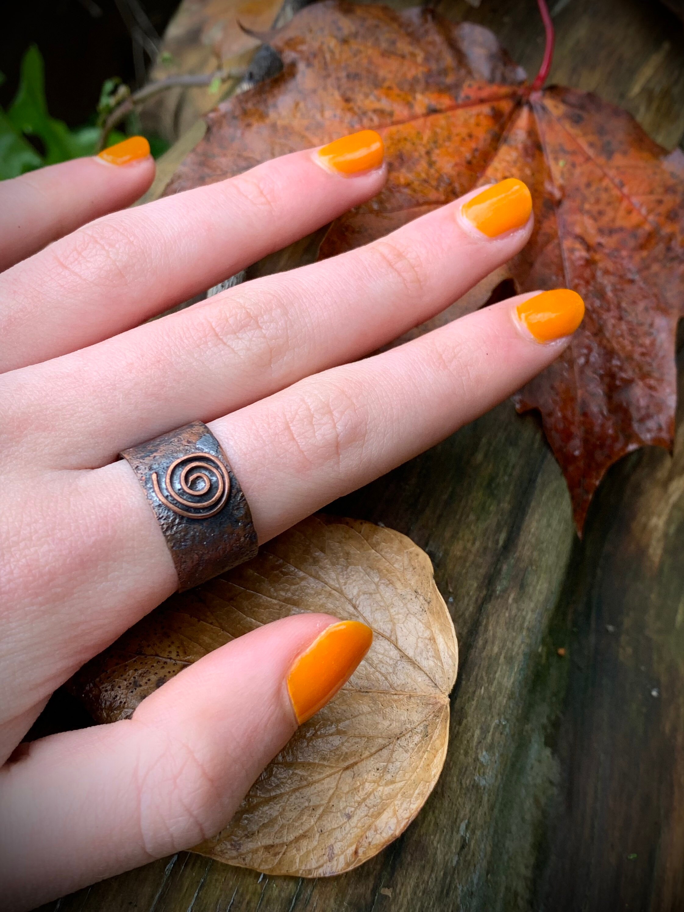 Celtic Copper Ring, Recycled Copper Jewelry, Ethnic Boho Jewelry ...