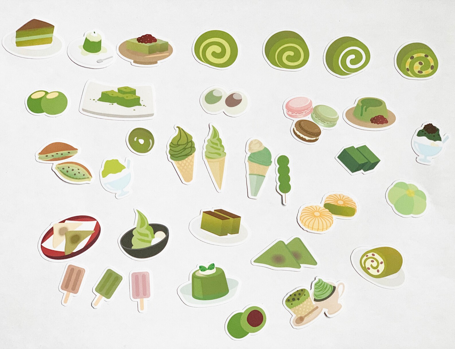 34-pcs Matcha Desserts&drinks Sticker Pack Cute Japanese | Etsy Canada