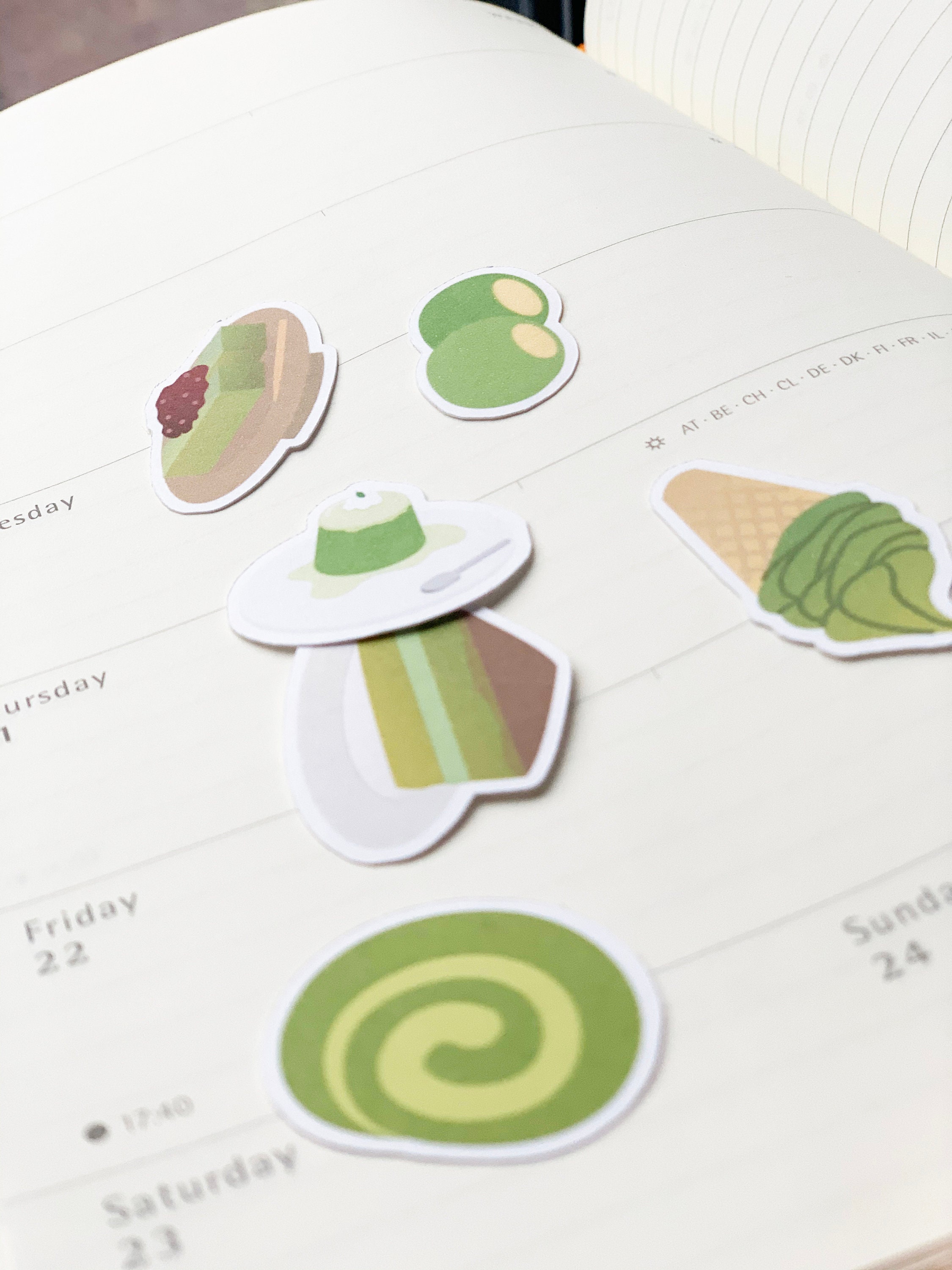 34-pcs Matcha Desserts&drinks Sticker Pack Cute Japanese | Etsy Canada