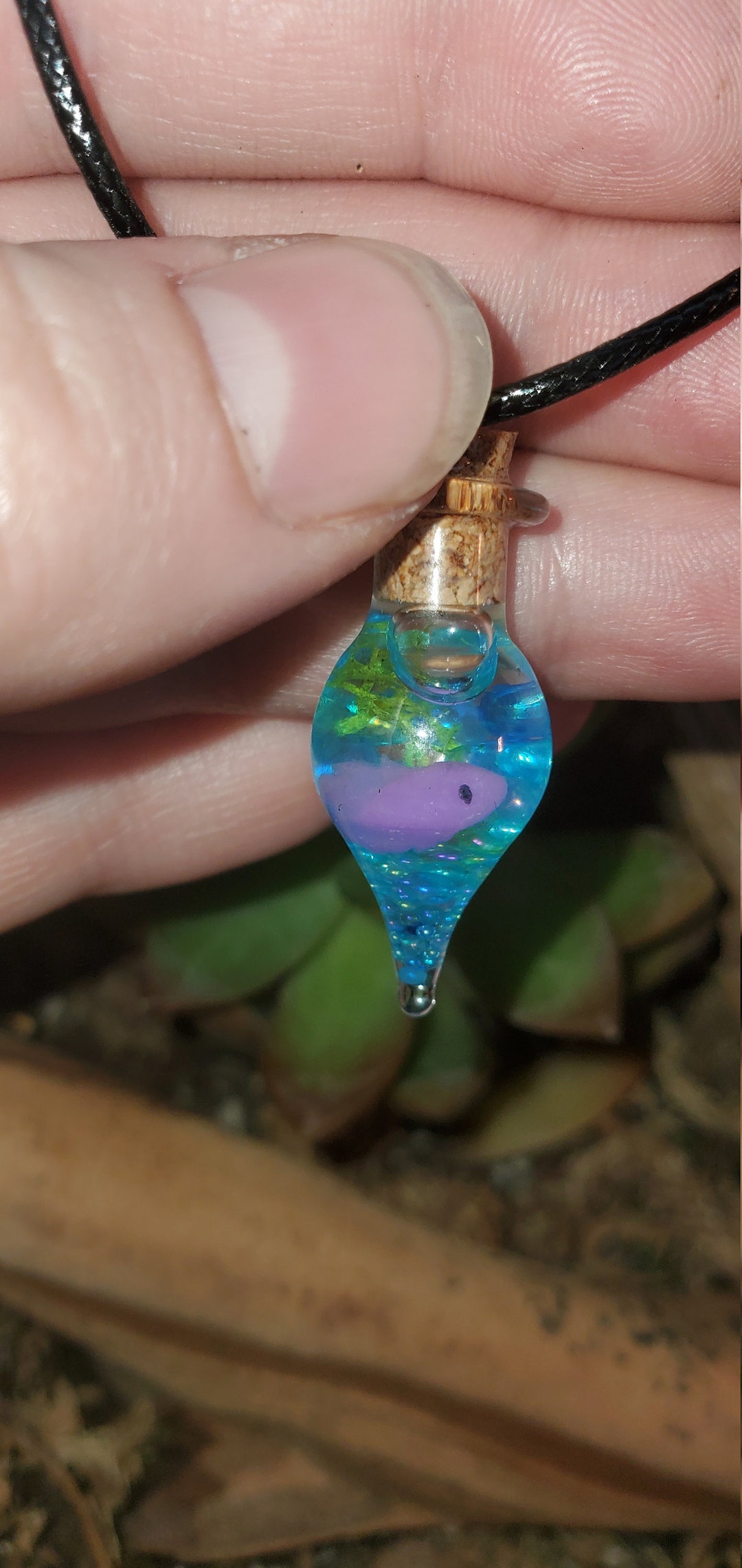 Bottle Betta Aquarium Necklace, Choice of Fish Any Color, Fidget ...