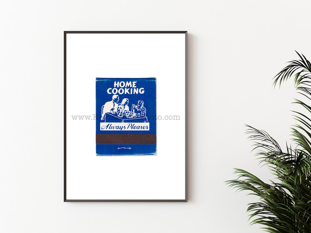 HOME COOKING Always PLEASES - Vintage Photography Art Print - Vintage ...