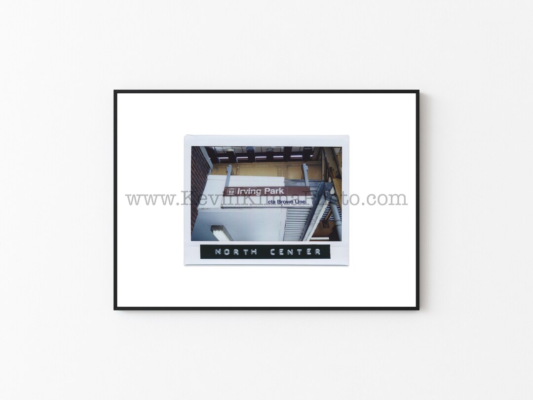 IRVING PARK CTA, Chicago Photography Print - Unframed Wall Art ...