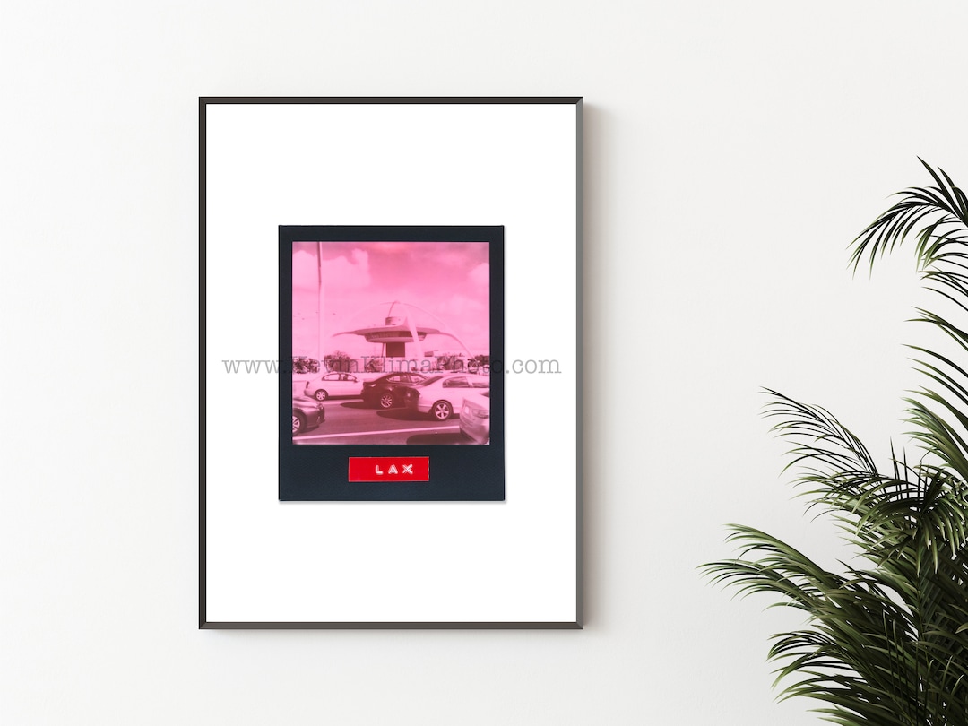 LAX Photography Print - Unframed Wall Art - Polaroid Instant Film Print ...