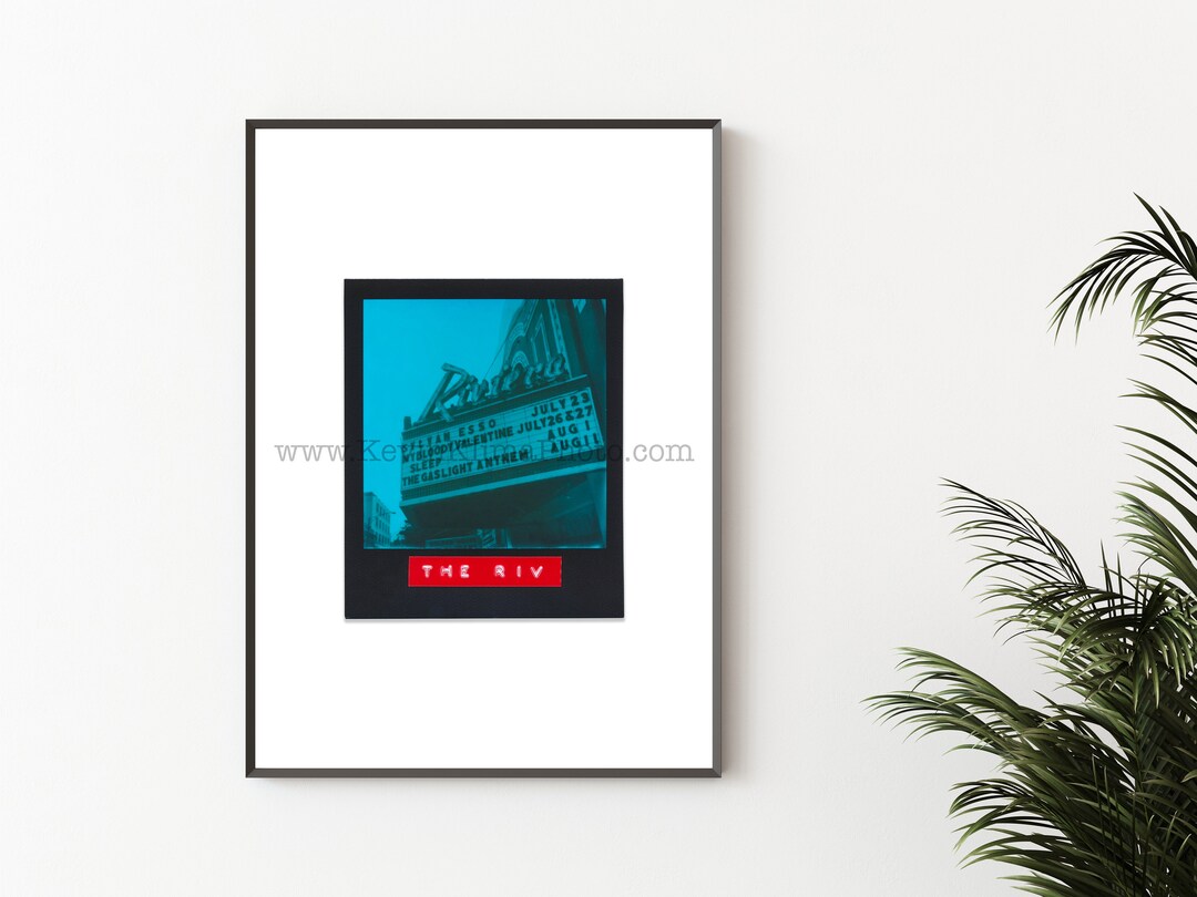 RIVIERA THEATRE, The RIV, Chicago Photography Print Art mural non ...