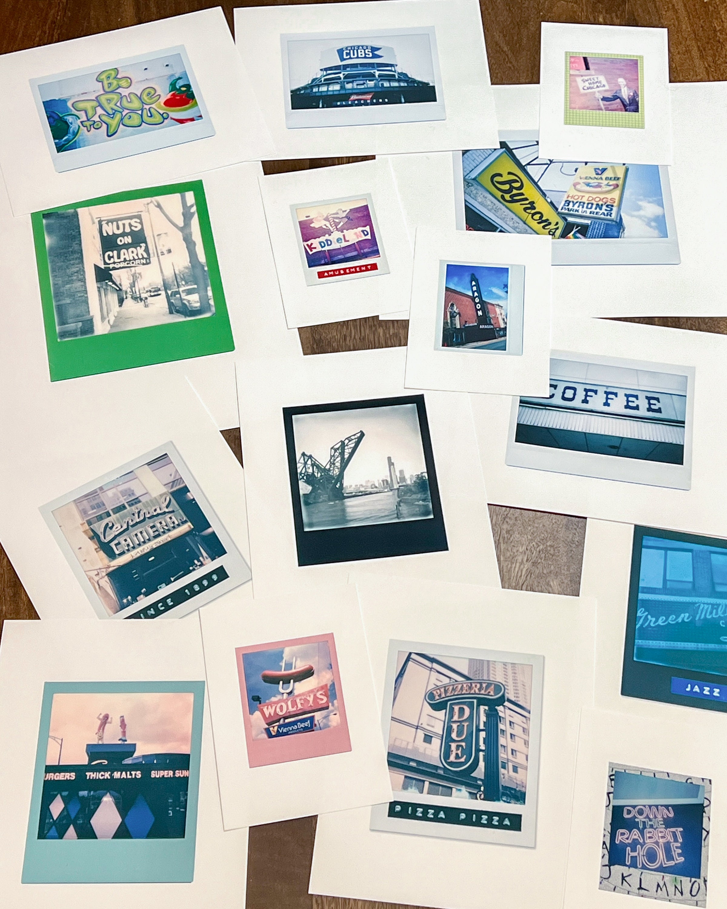 UPTOWN, CHICAGO, Modern Photography Print, Unframed Wall Art Polaroid ...