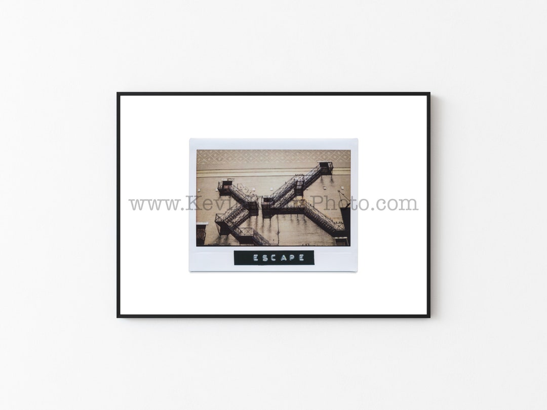 FIRE ESCAPE Photography - Unframed Wall Art - Polaroid Instant Film ...