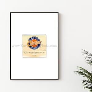 Chicago Photography Print - Unframed Vintage Matchbook Print - Dave and ...