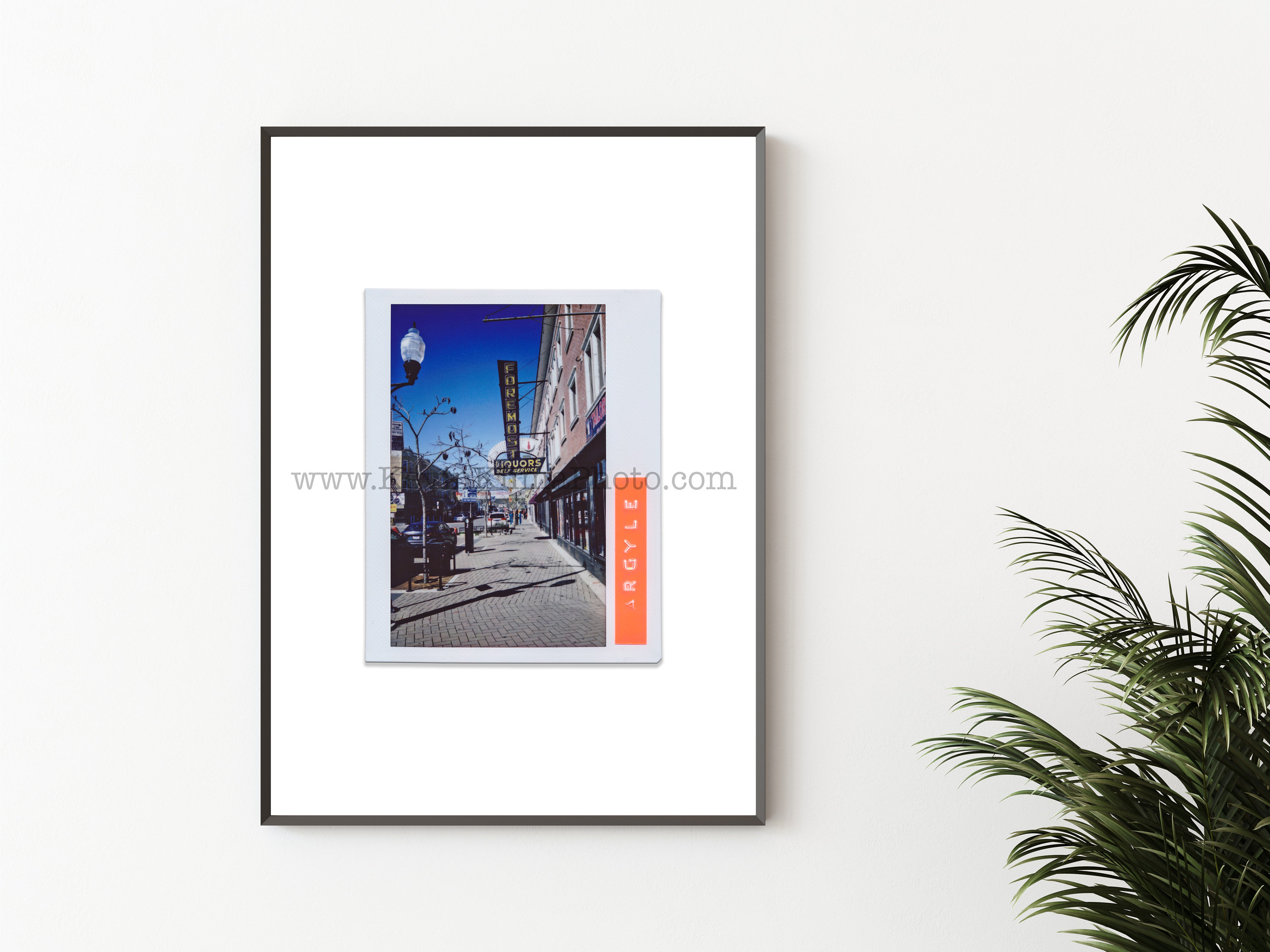 UPTOWN, CHICAGO, Modern Photography Print, Unframed Wall Art - Polaroid ...