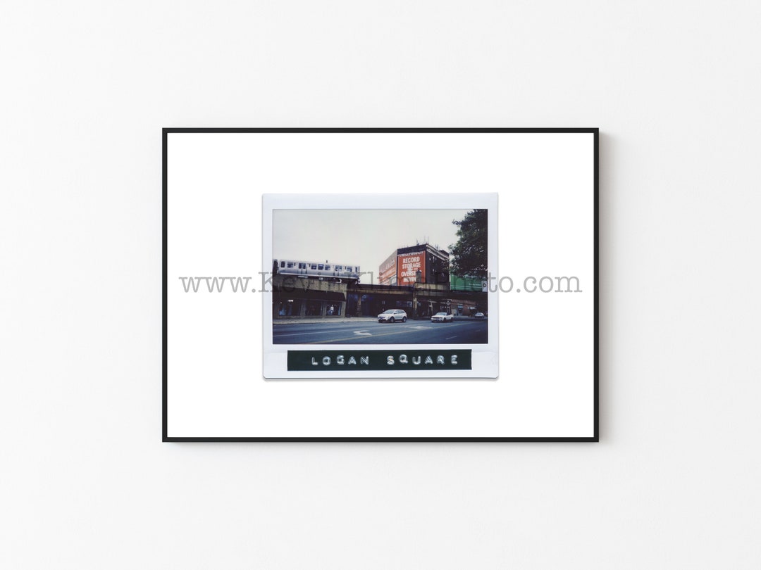 LOGAN SQUARE, Chicago Photography Print - Unframed Wall Art - Polaroid ...