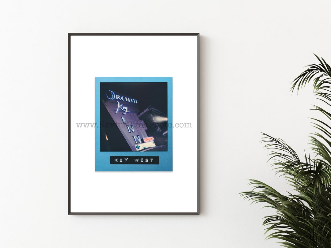 ORCHID KEY INN, Key West Photography Print - Unframed Wall Art ...