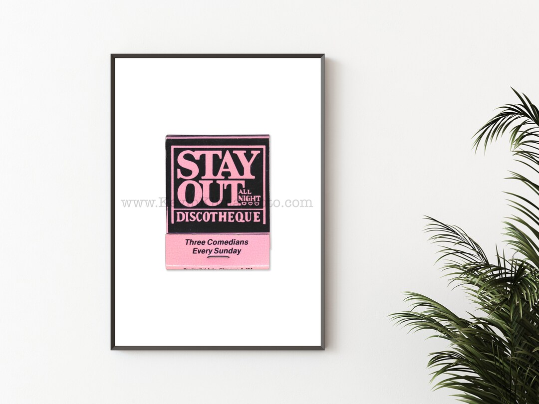 Stay Out All Night Disco - Unframed Photography Print, Vintage ...