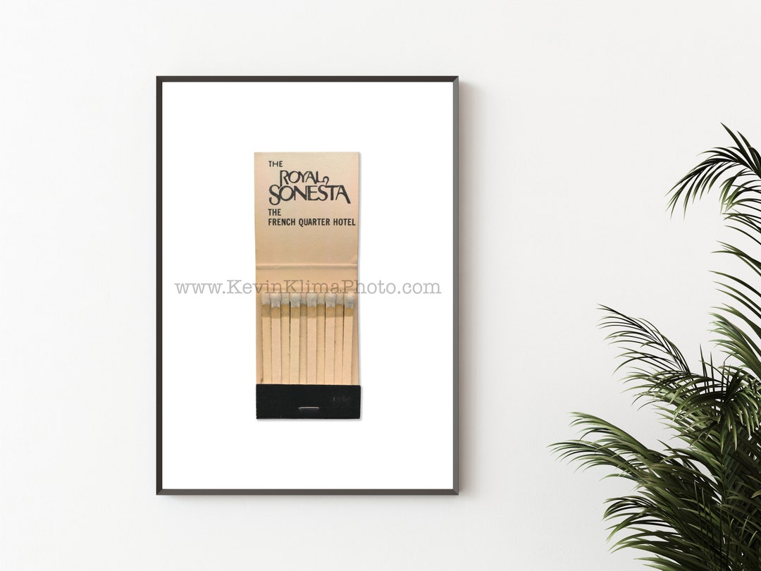 Vintage New Orleans Matchbook Art Print - Vintage NOLA Print - Unframed ...