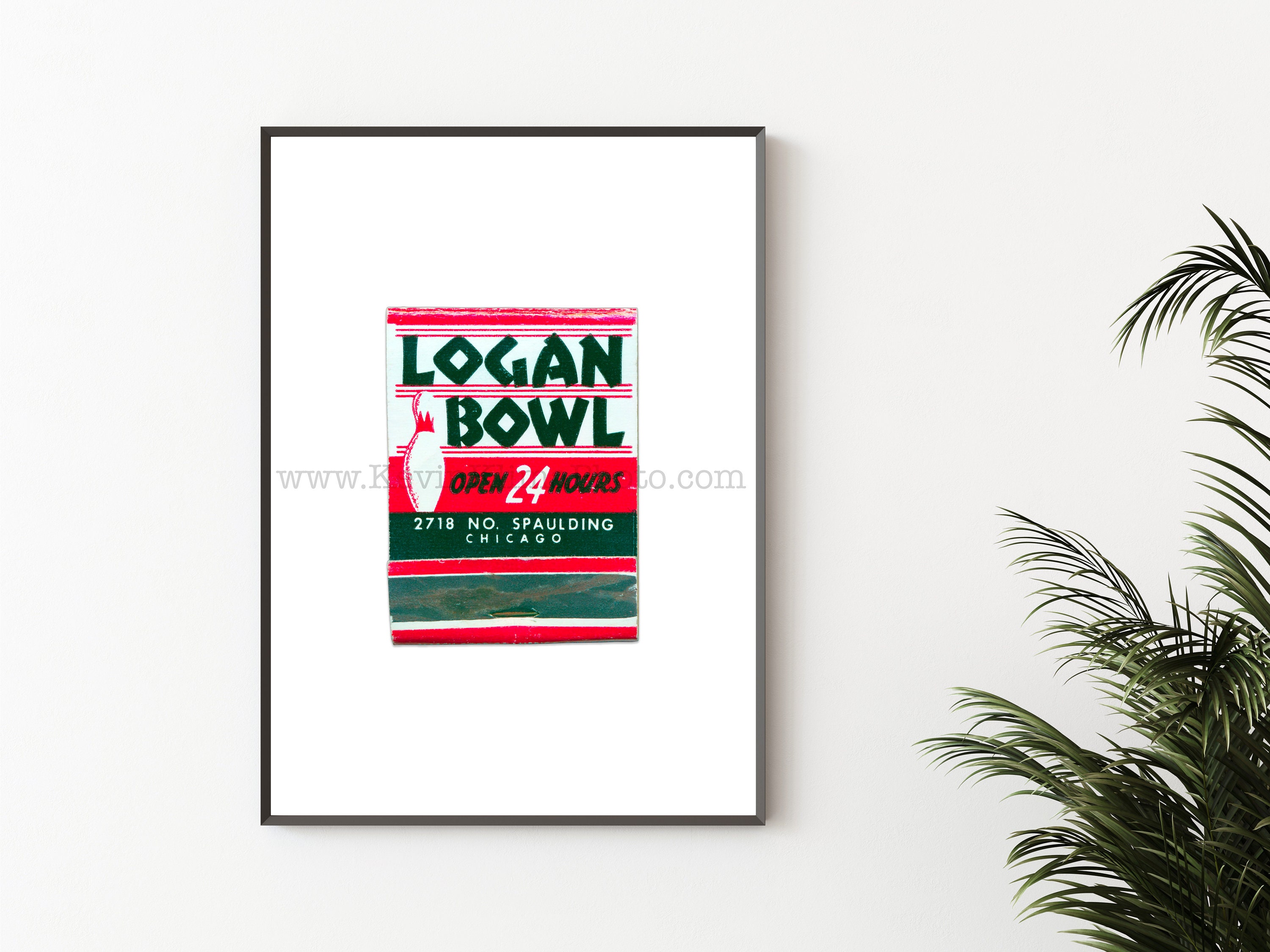 LOGAN BOWL, Logan Square, Chicago - Unframed Photography Print, Vintage ...