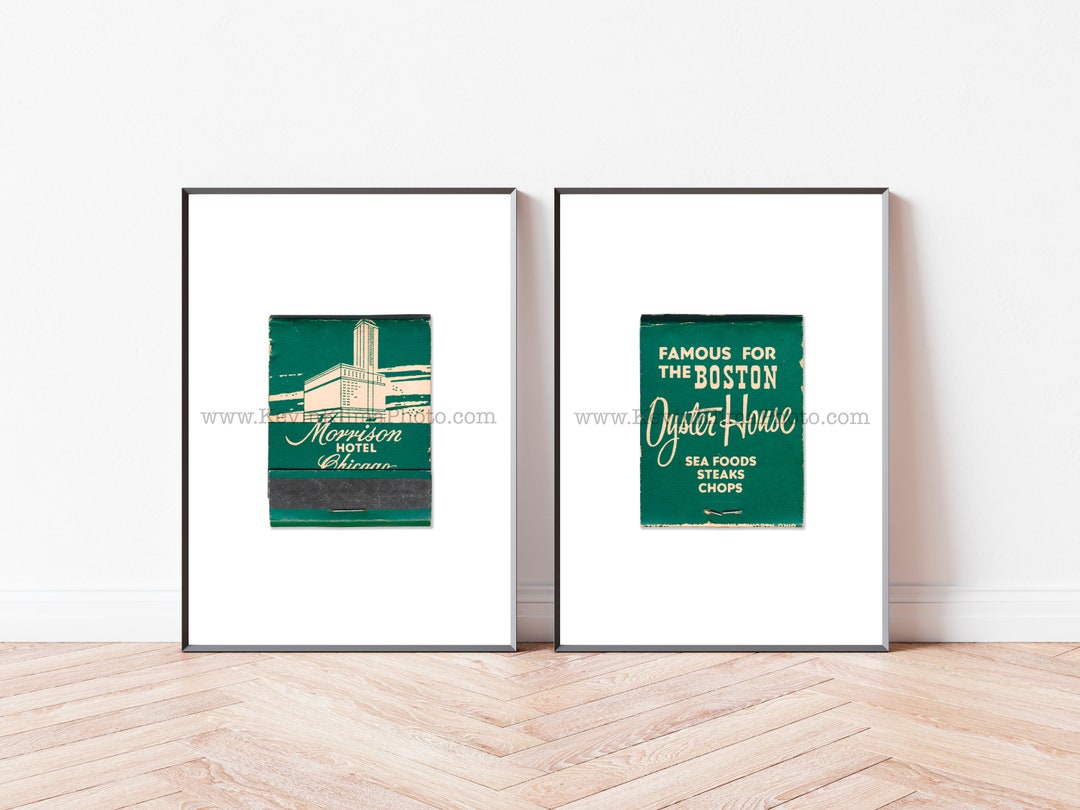 The Morrison Hotel, Boston Oyster House, CHICAGO - Set of 2 Unframed ...
