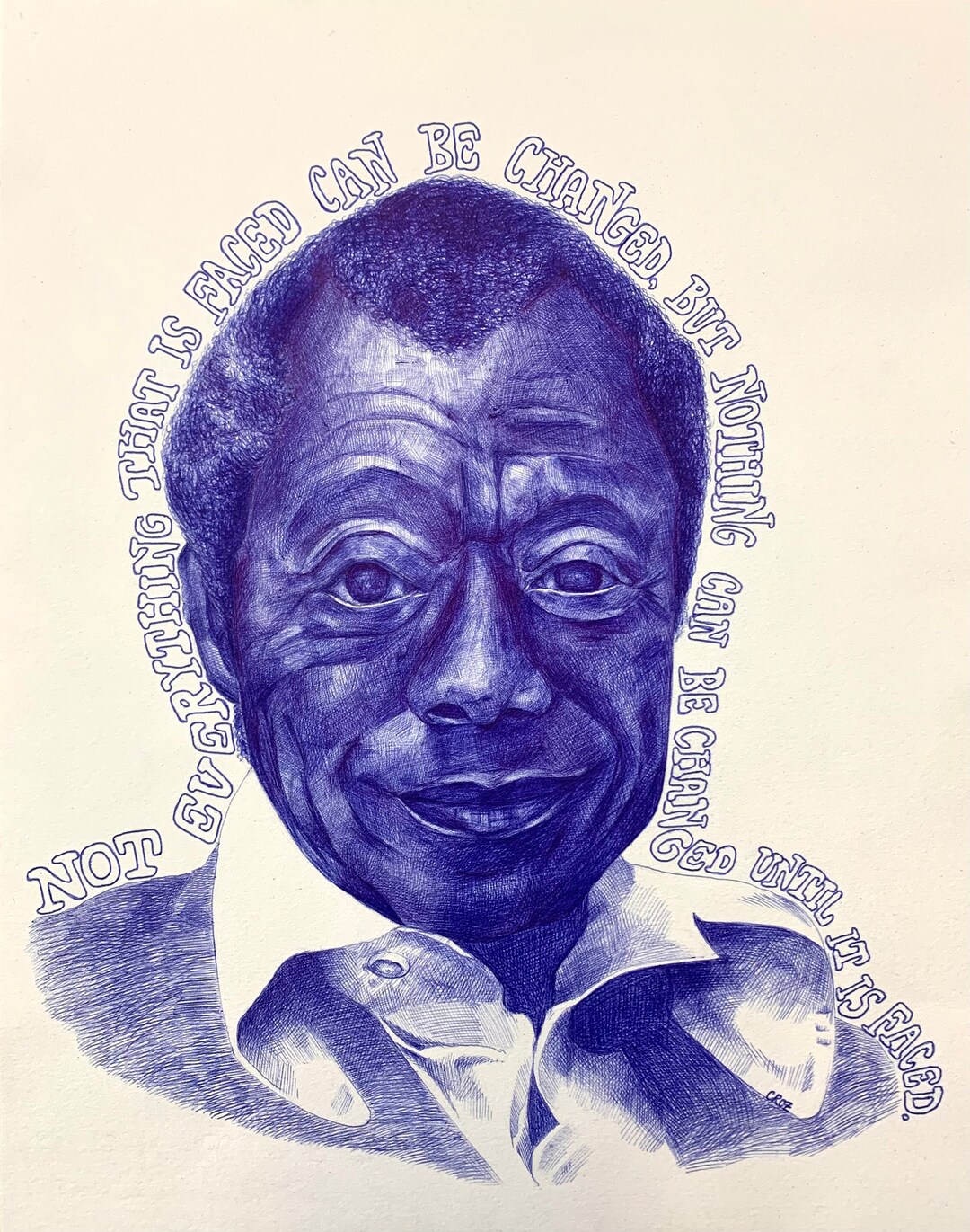James Baldwin Art Print, Portrait, Original Artwork, Giclee Print ...
