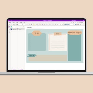 Onenote SIMPLE & QUICK Template for Staying Organized - Etsy