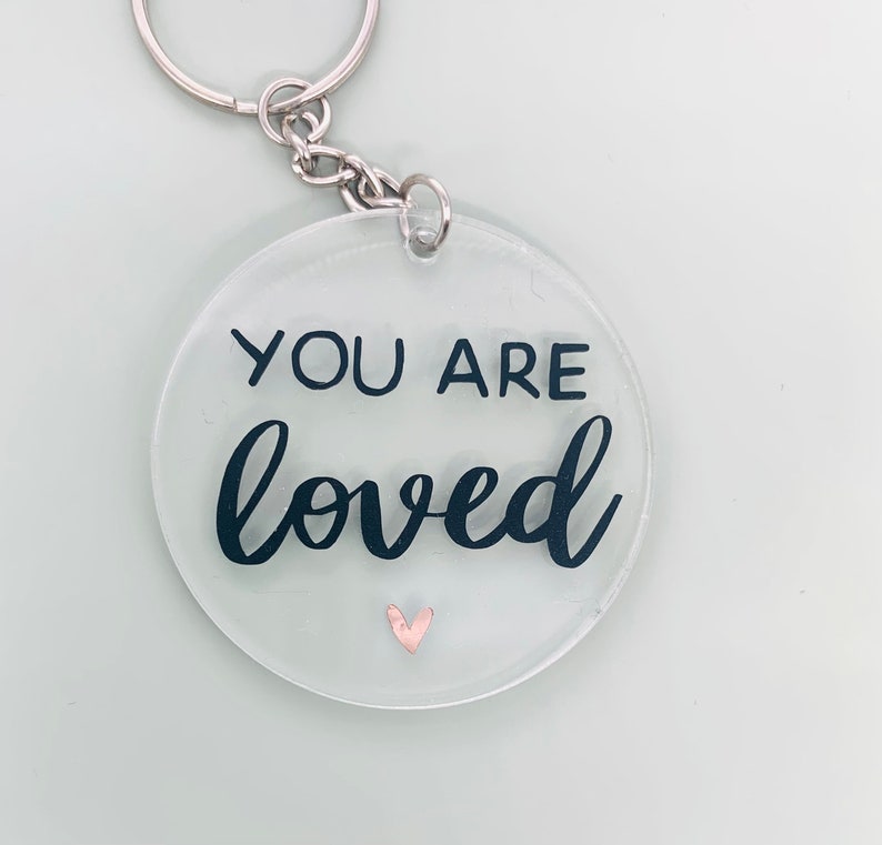 Acrylic Positivity Keyrings - Etsy