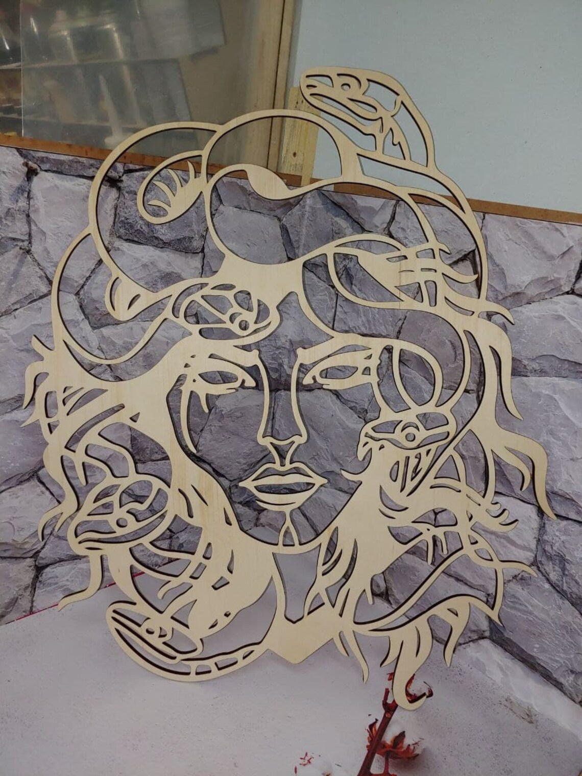Medusa Decor, Large Wall Art Medusa, Medusa Head Piece, Medusa Wall Art ...