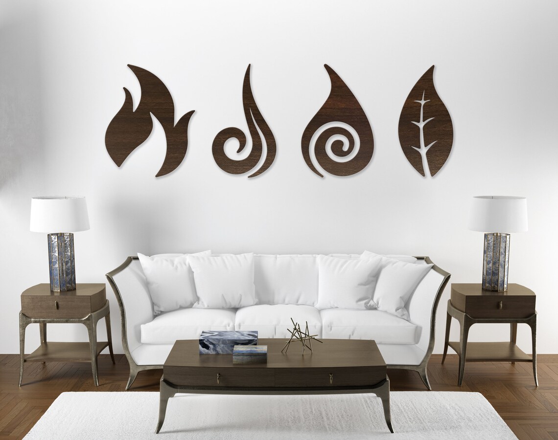 Four Elements Wall Art Four Elements Wall Decor 4 Elements - Etsy