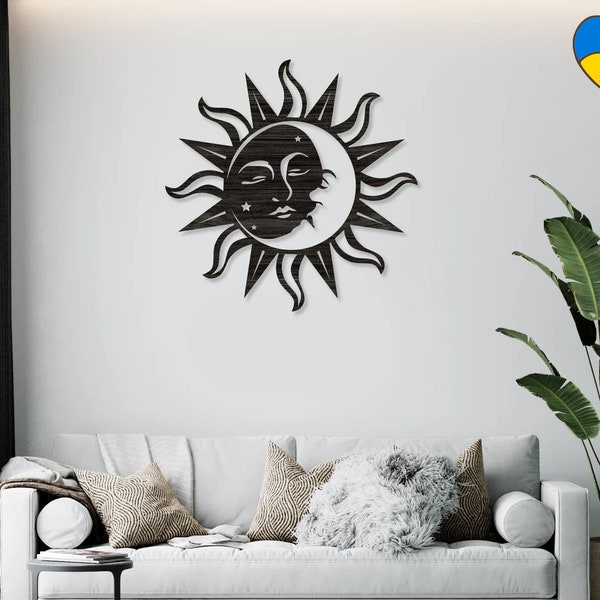 Sun and Moon Wall Art - Etsy