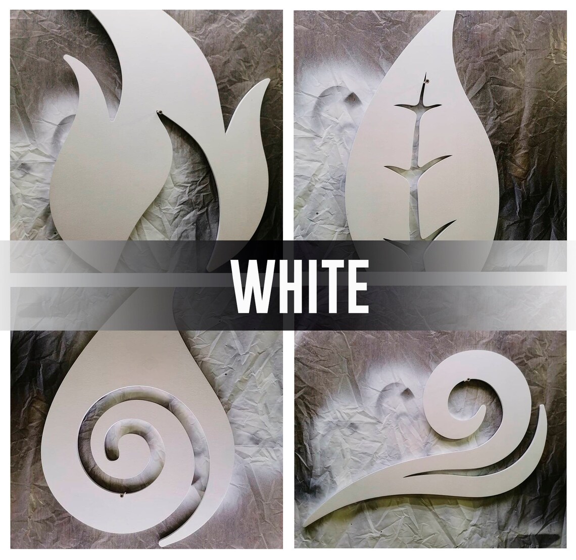 Four Elements Wall Art Four Elements Wall Decor Wooden Wall | Etsy