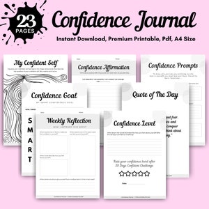 Build Your Unshakable Confidence, Editable Confidence Planner ...