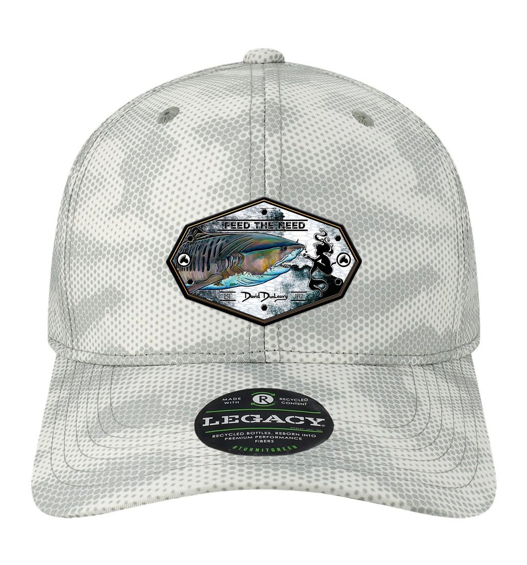 Tiger Shark & Mermaid Performance Grey Camo Dots Hat - Etsy