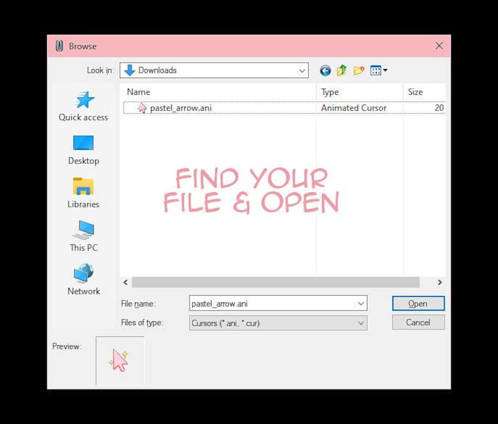 Izam's Custom Pastel Cursors - Etsy