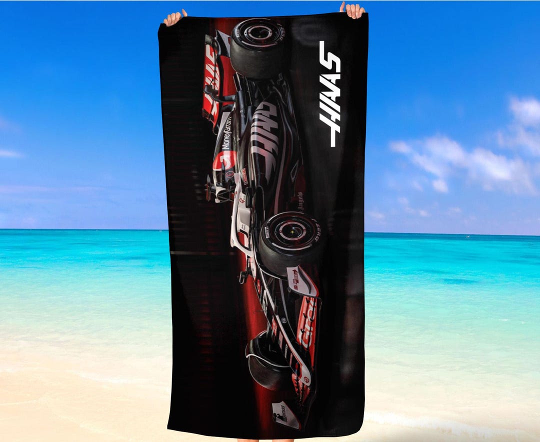 Haas Racing F1 Beach Towel Formula 1 Fan Car - Etsy