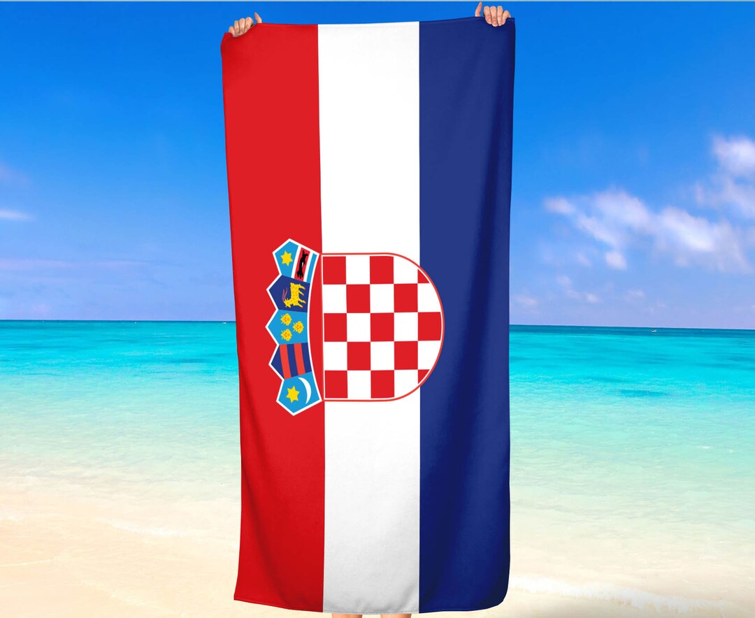 Croatia Country National Flags Beach Towel - Etsy