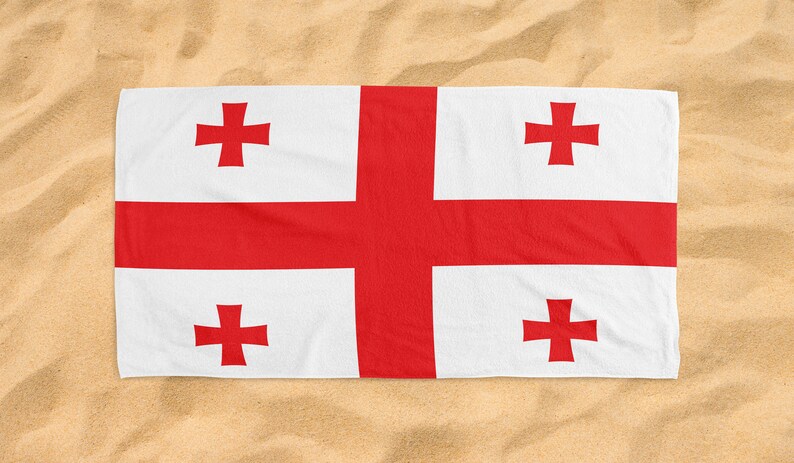 Georgia National Country Flags Coat of Arms Map Brushed Paintbrush ...