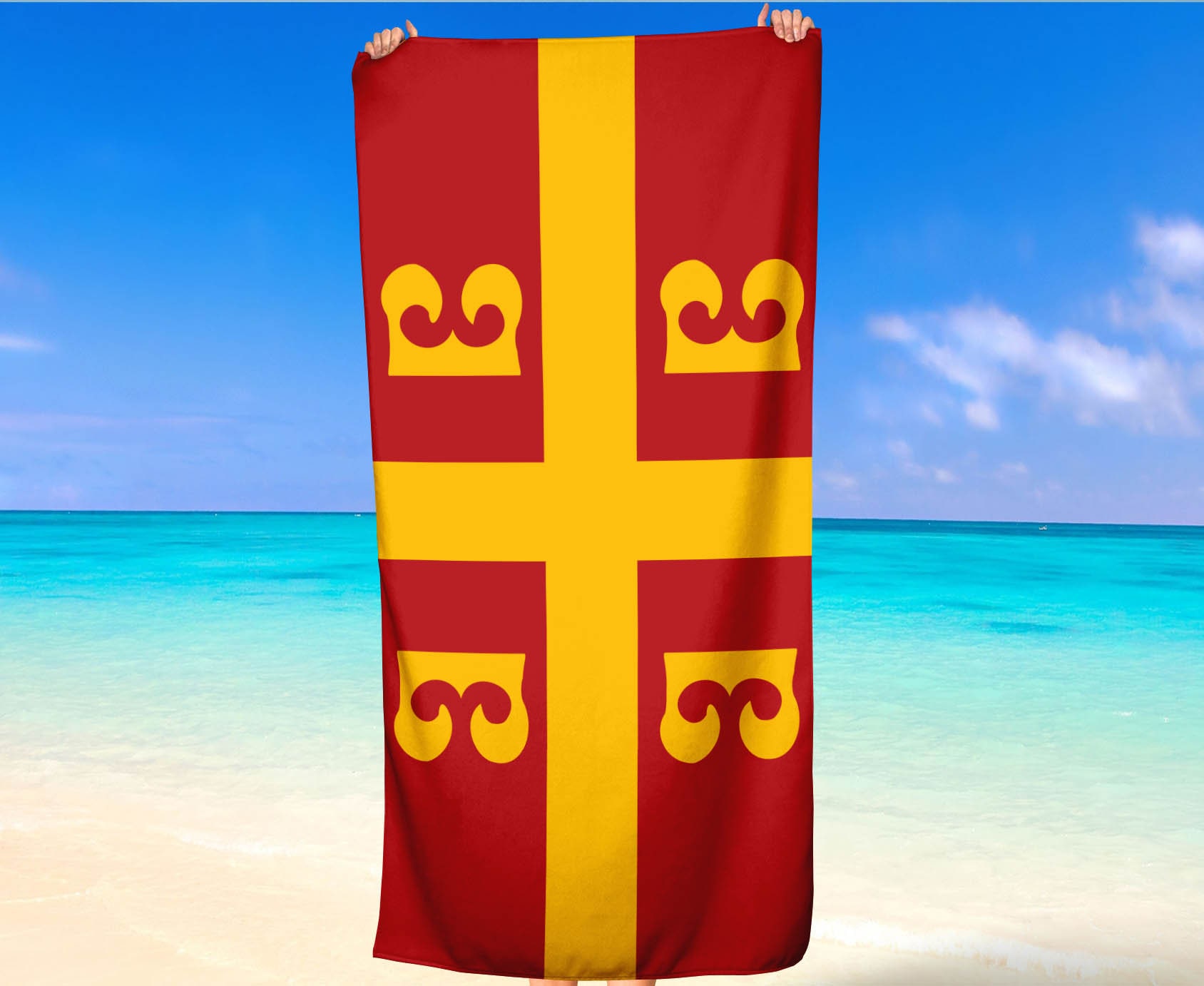 Byzantine Empire Pennant Flag Design Beach Towel Bath Gift - Etsy