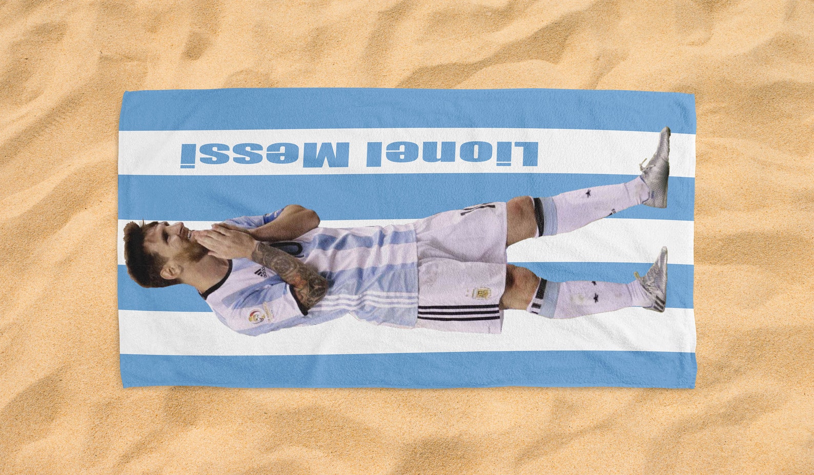 Lionel Messi Argentina Football Beach Towel Soccer Gift Bath - Etsy