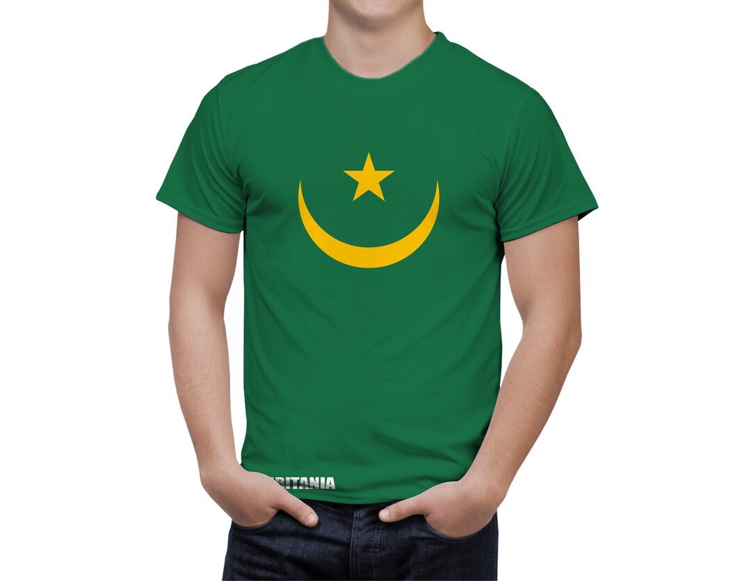Mauritania National Flag Coat Of Arms Patriotic Mens Etsy