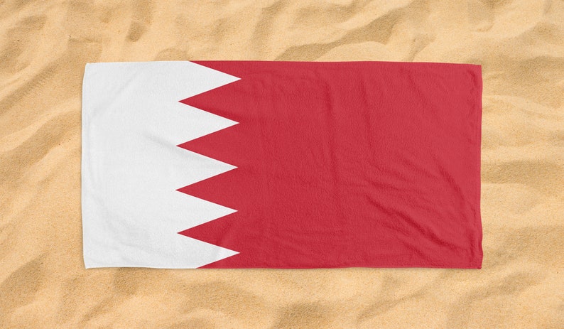 Bahrain National Country Flags Beach Towel - Etsy
