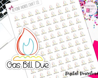 Gas Reminder Icons - Etsy