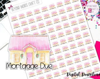 Mortgage Due Stickers - Etsy