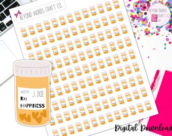 Medication Refill Tracker - Etsy