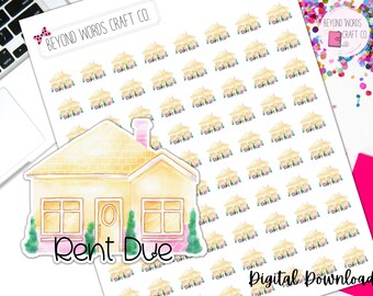 Printable Rent Due - Etsy