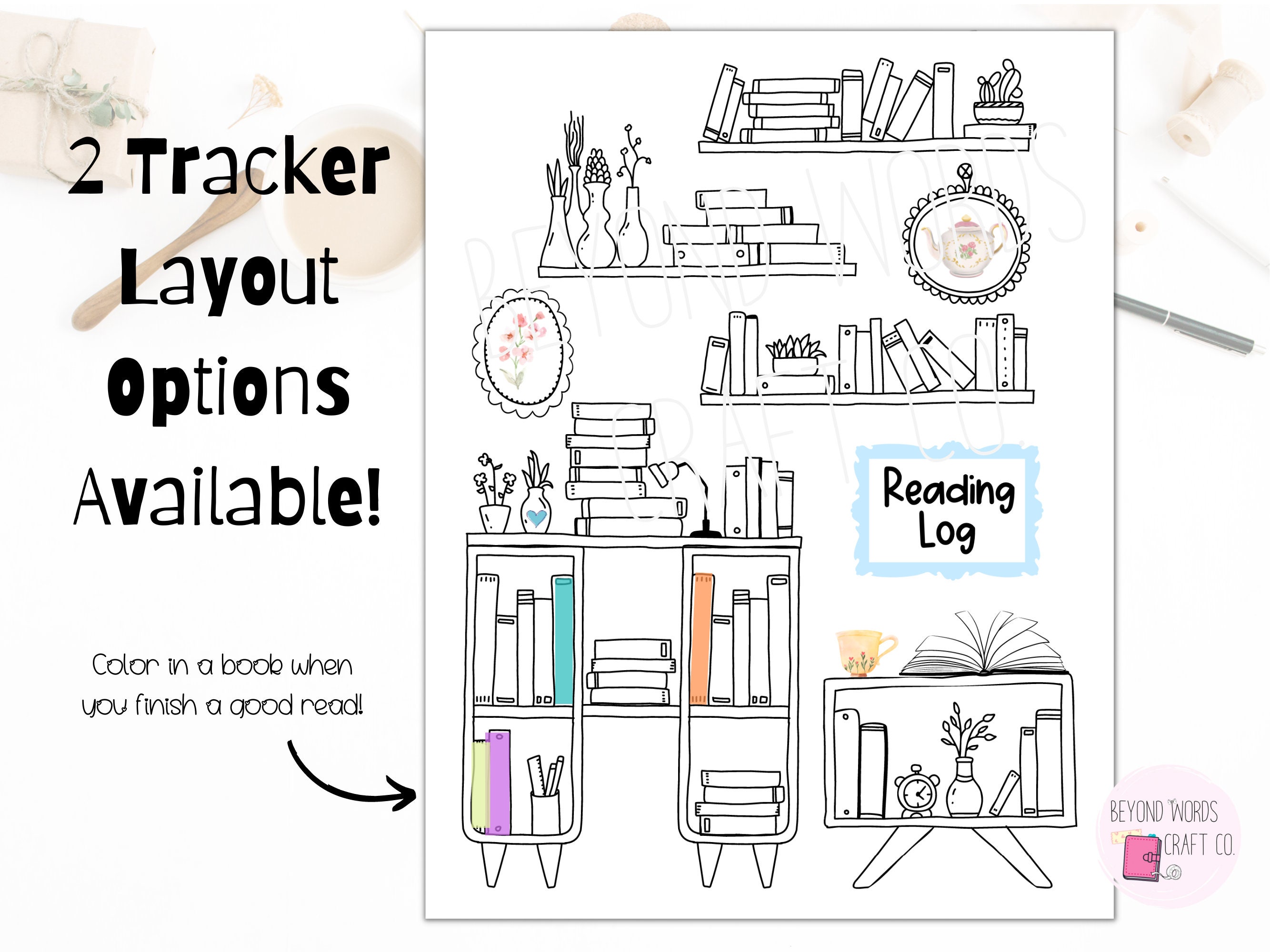 Bookshelf Reading Log Printable | Reading Tracker, Book Log | Books to ...