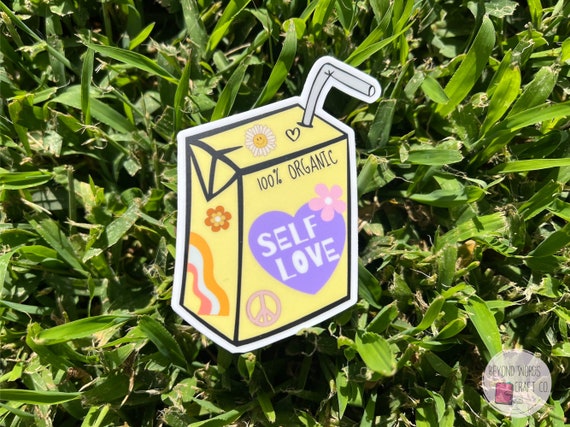 Self Love Juice Box Die Cut Sticker Weatherproof Self Love - Etsy