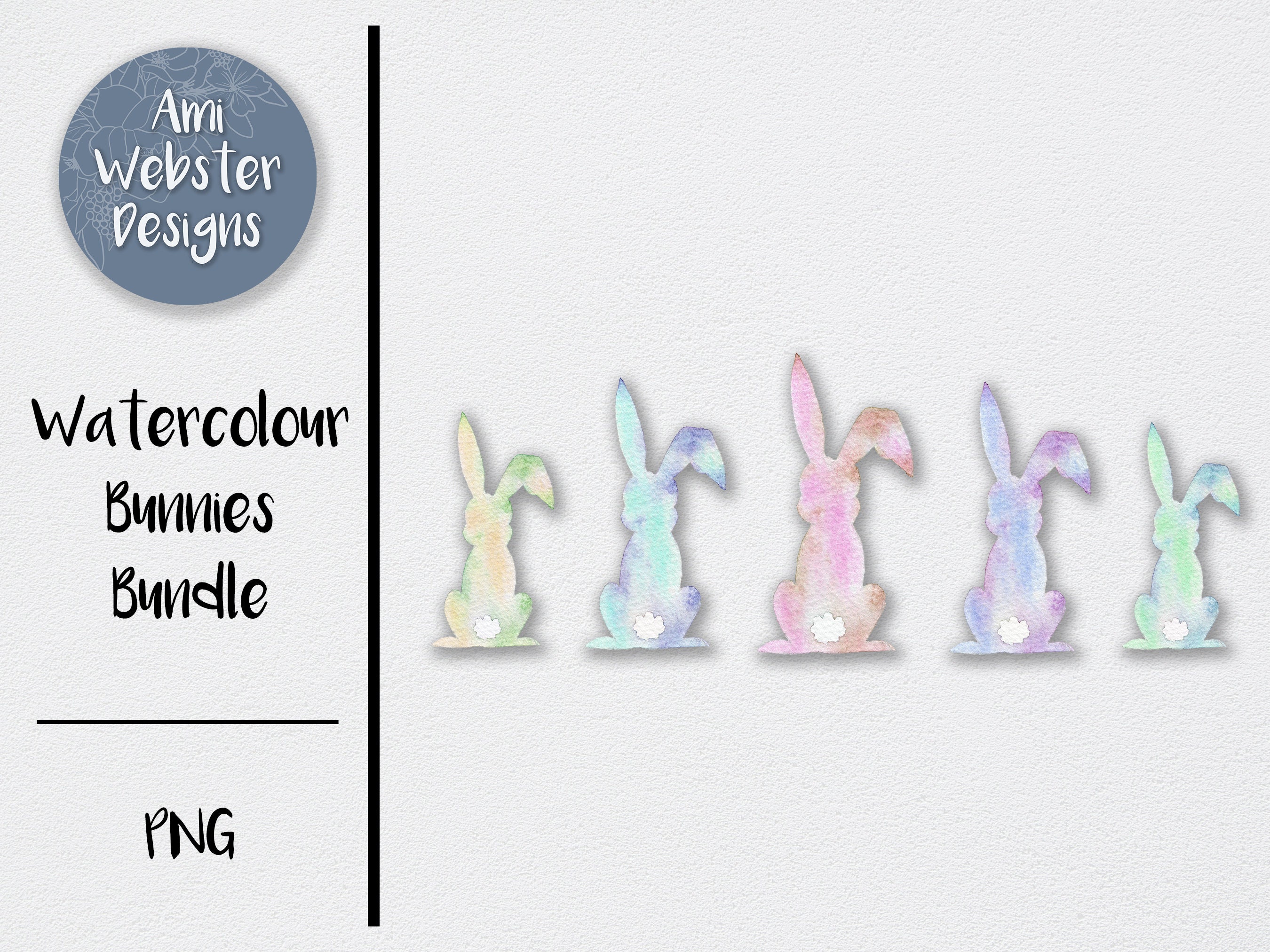 Bunny Png, Easter Png, Watercolour Bunny Clip Art, Easter Bunnies Png ...